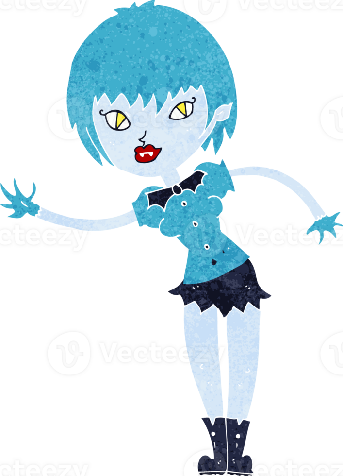 Cartoon Vampire Girl Welcoming 45214924 Png