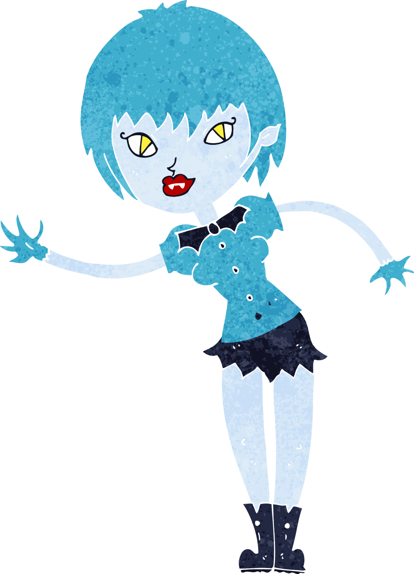 Cartoon Vampire Girl Welcoming 45214924 Png