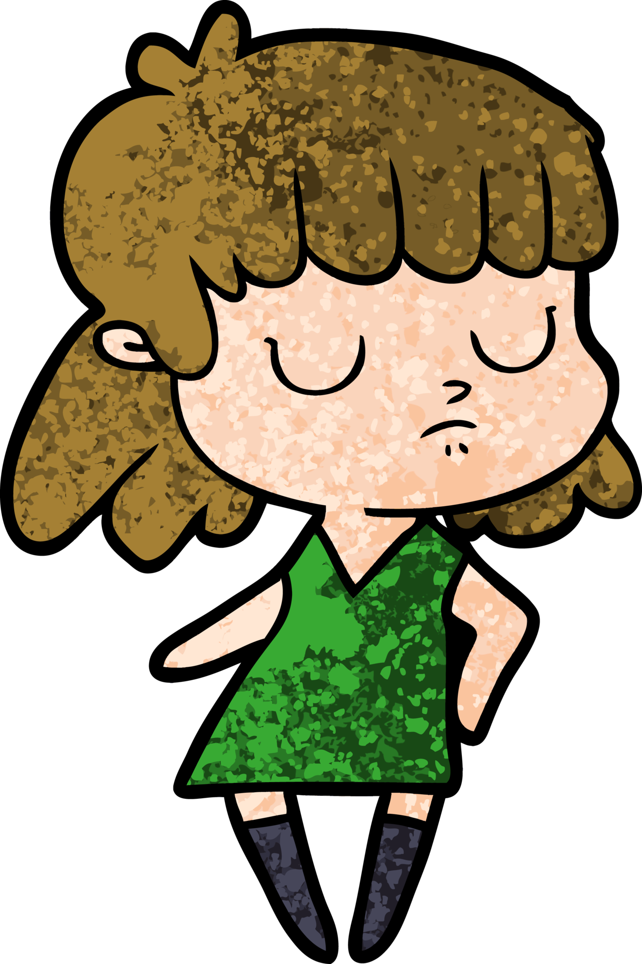 cartoon indifferent woman 45219289 PNG