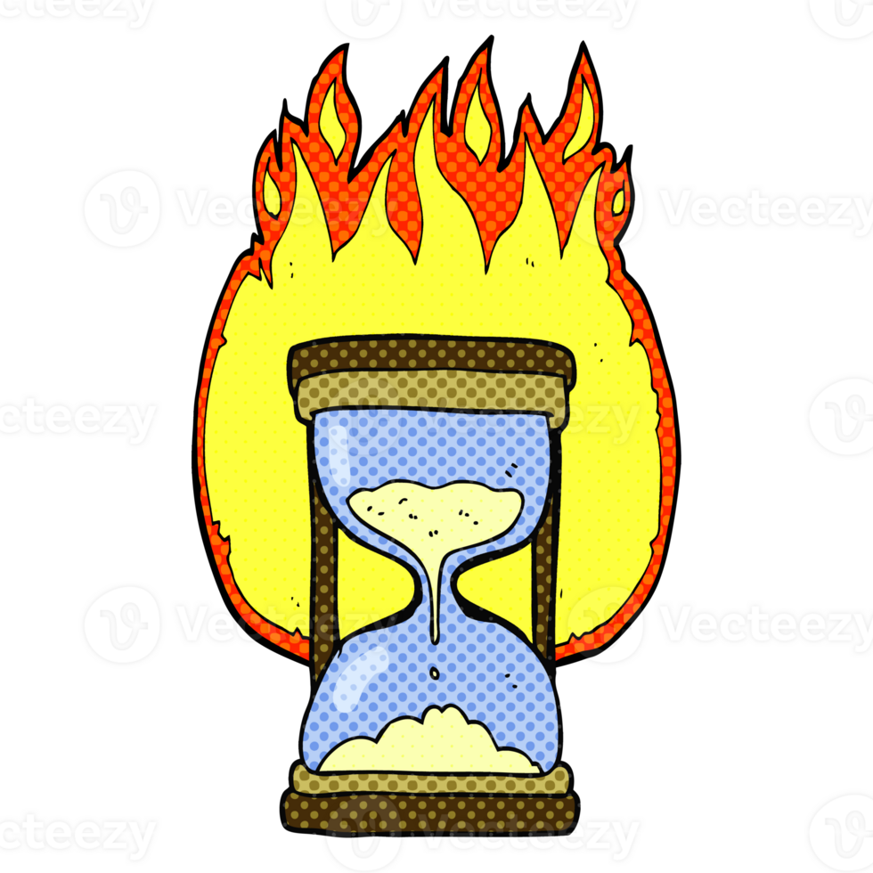 Hand Drawn Cartoon Time Running Out 45220786 Png