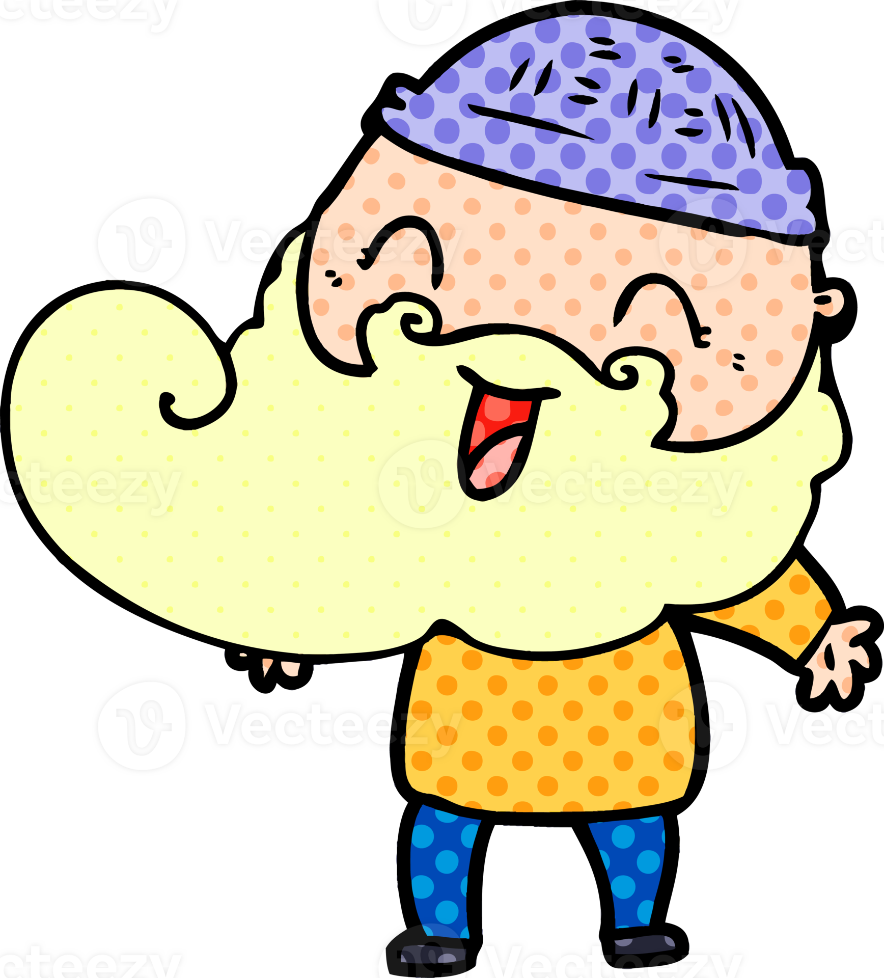 Happy Bearded Man 45221042 Png