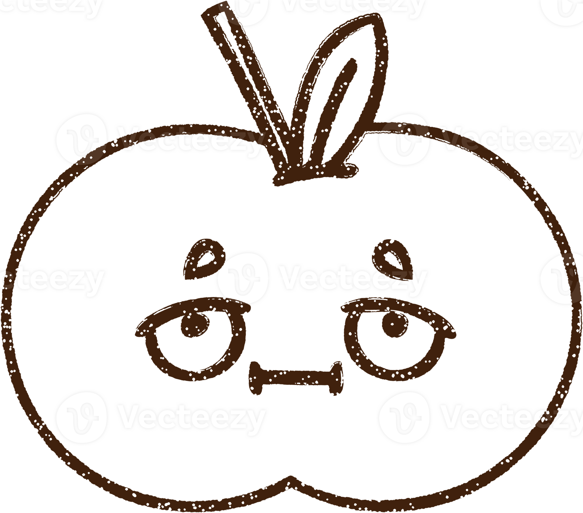 Apple Charcoal Drawing 45222644 PNG