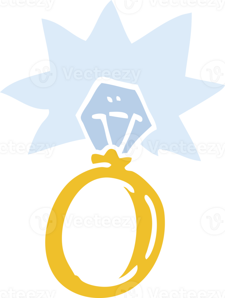 flat color illustration cartoon engagement ring 45232081 PNG flat color illustration cartoon engagement ring 45232081 PNG