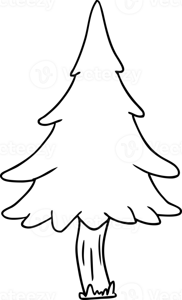 hand drawn line drawing doodle of woodland pine trees 45238749 PNG