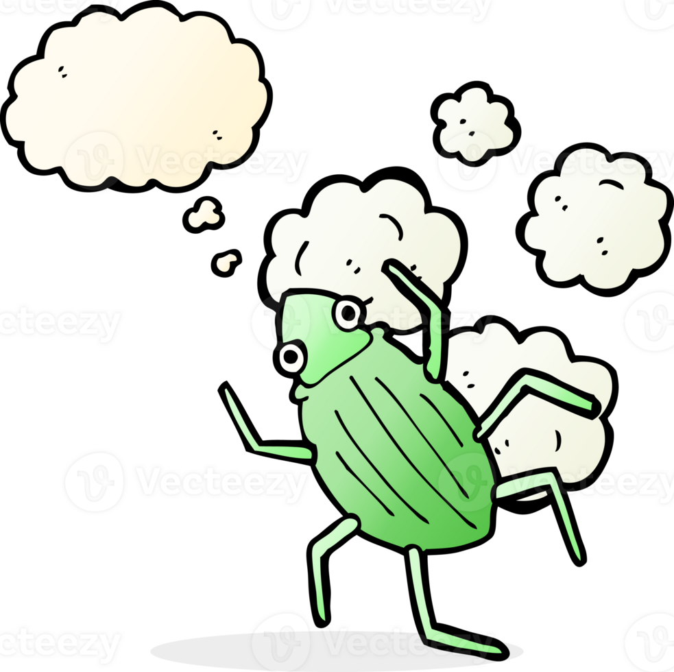 Cartoon Bug With Thought Bubble 45248749 Png