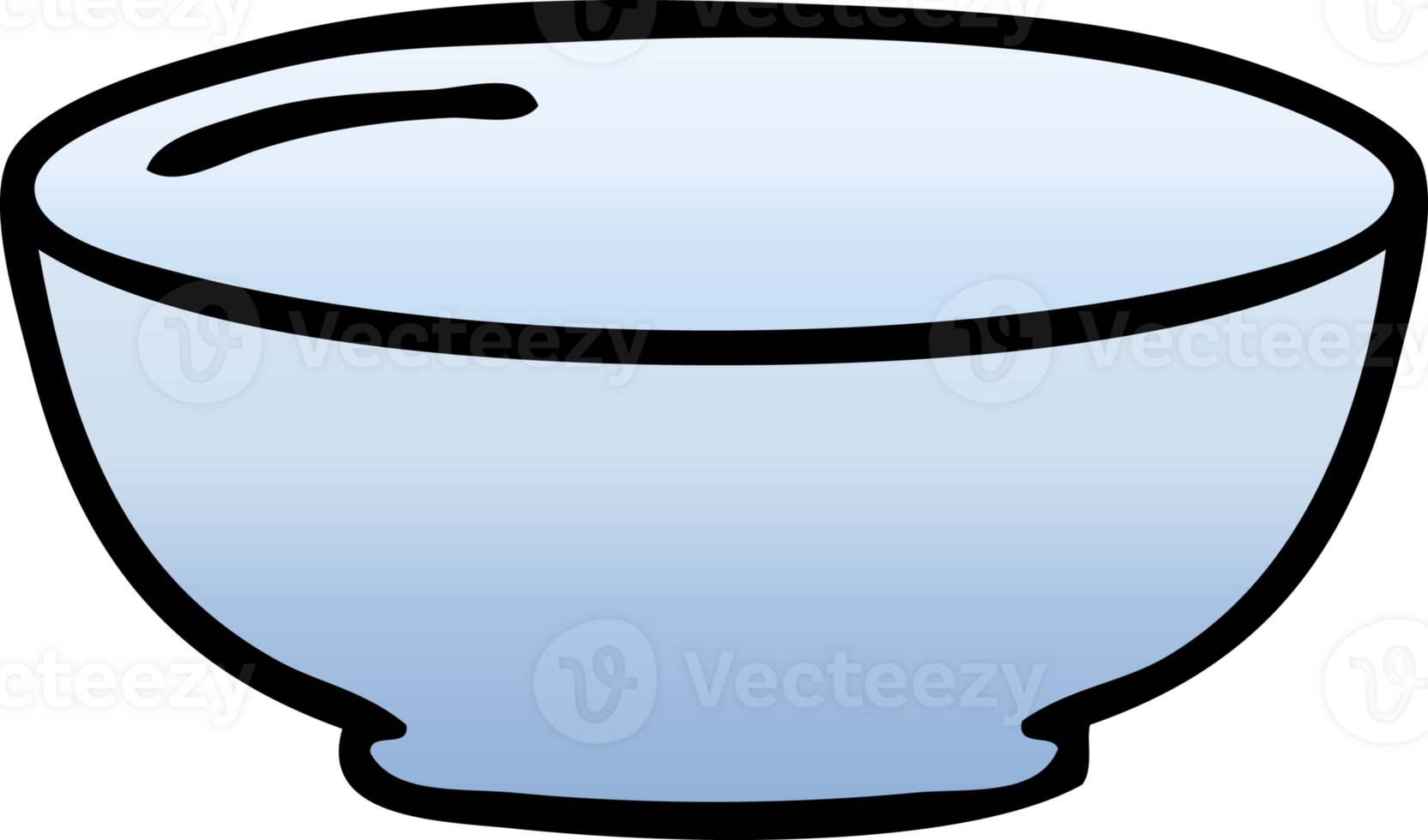 gradient shaded quirky cartoon bowl 45249880 PNG