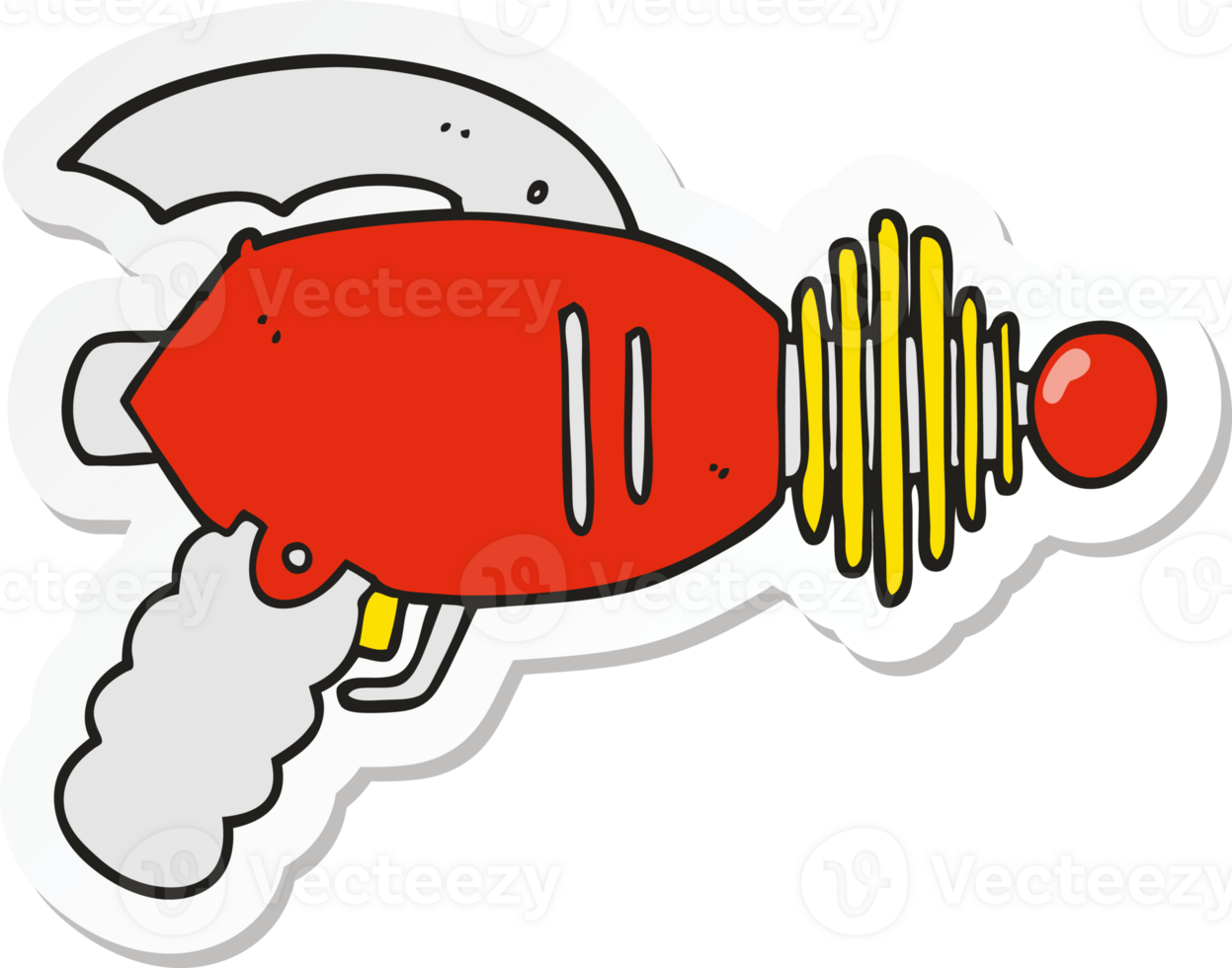 Sticker Of A Cartoon Ray Gun 45254748 Png