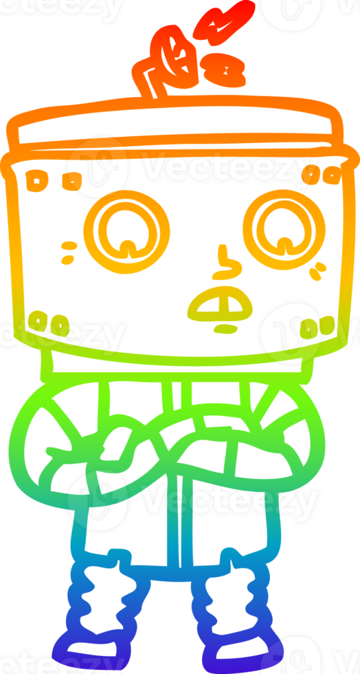 regnbåge lutning linje teckning av en tecknad serie robot 45255772 PNG regnbåge lutning linje teckning av en tecknad serie robot 45255772 PNG