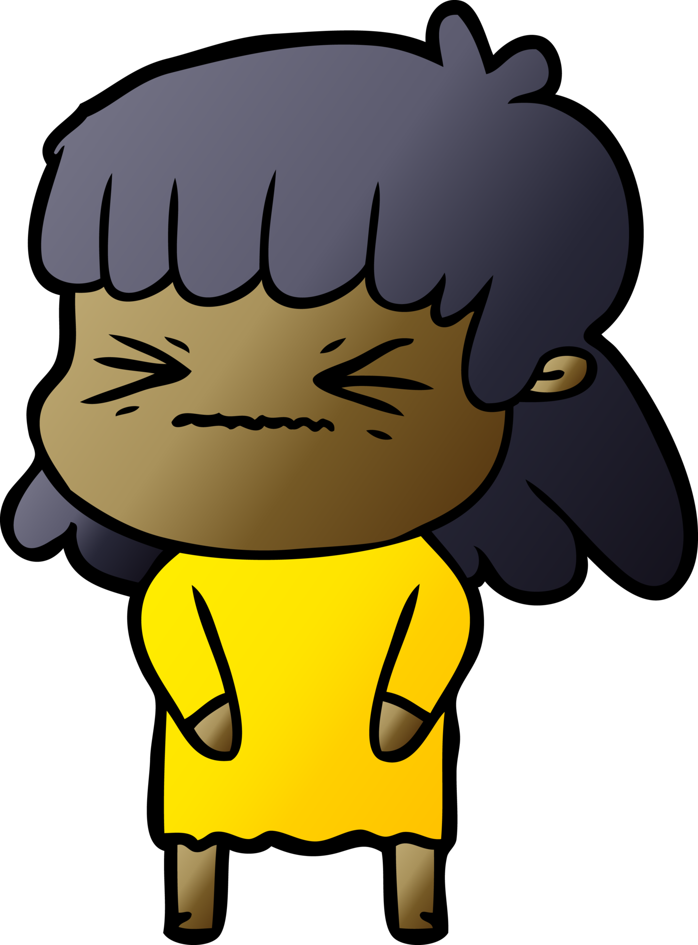 Cartoon Angry Girl 45257048 Png
