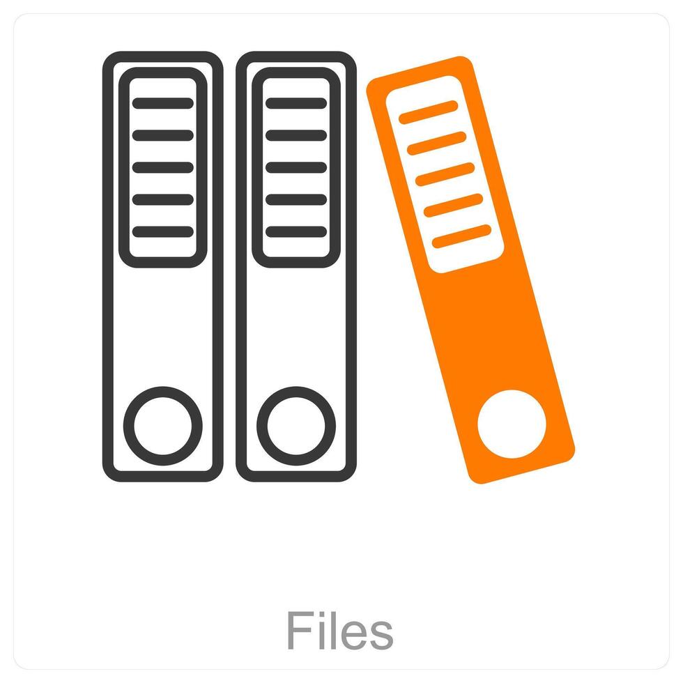Files and folder icon concept 45265777 Vector Art at Vecteezy