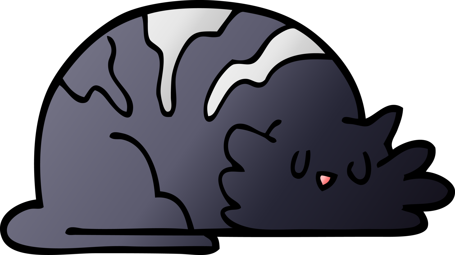 Cartoon Doodle Sleepy Cat 45267636 Png
