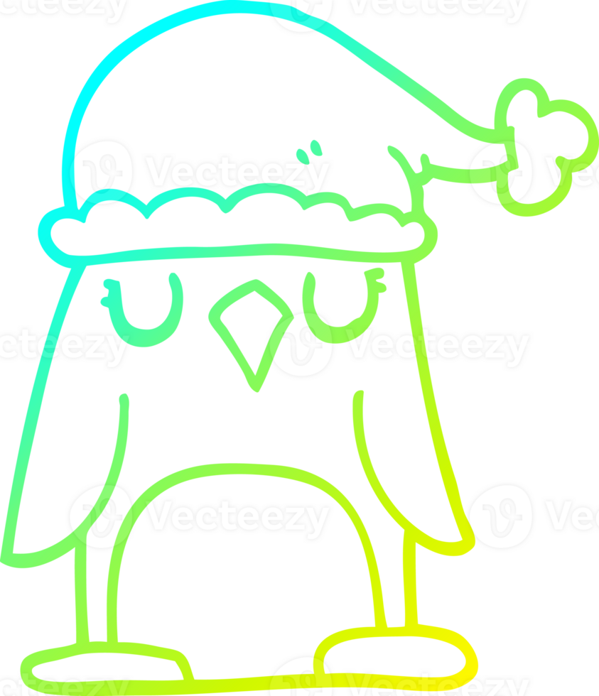 cold gradient line drawing cartoon christmas penguin 45268682 PNG cold gradient line drawing cartoon christmas penguin 45268682 PNG