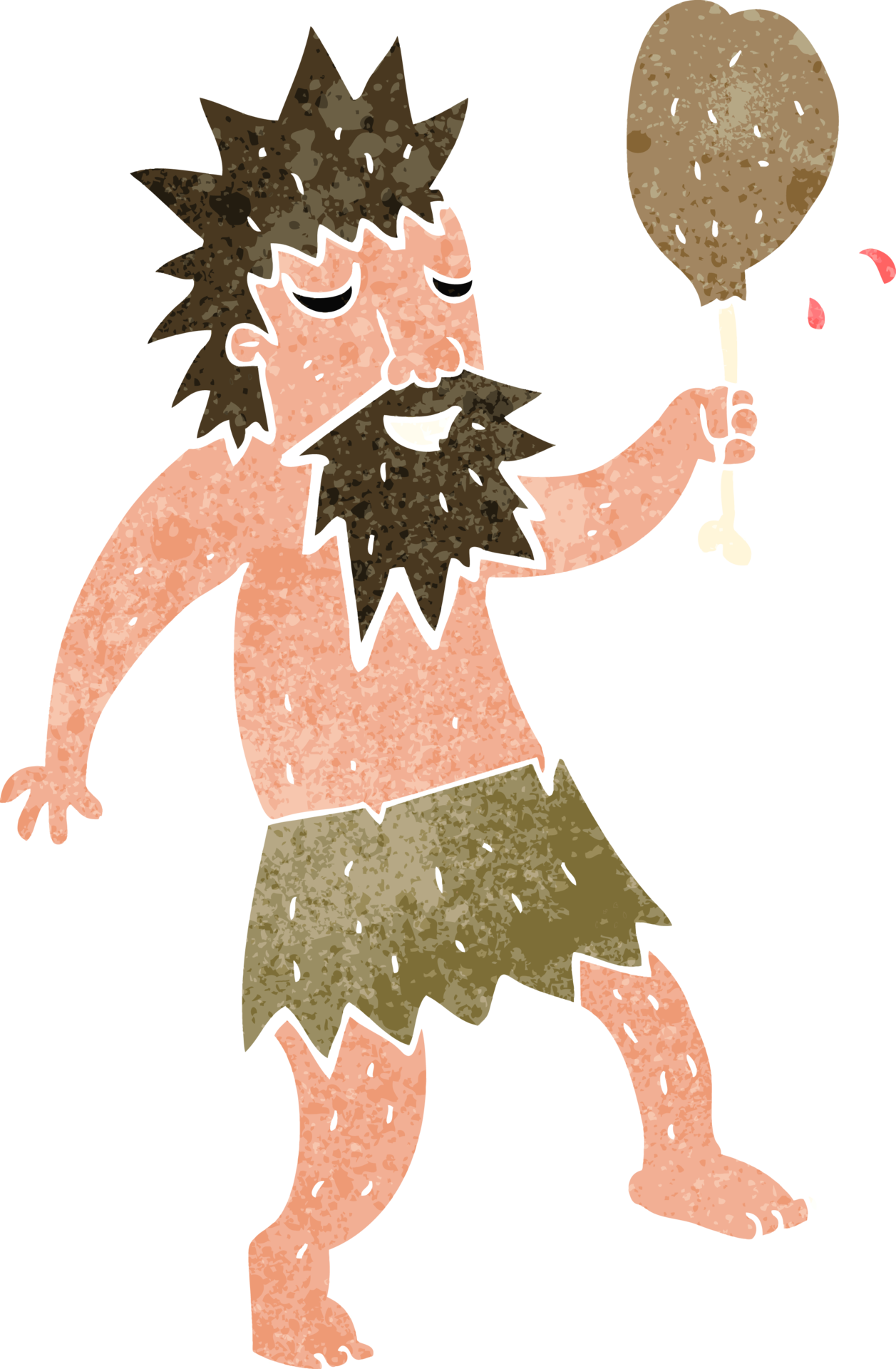 cartoon cave man 45269491 PNG