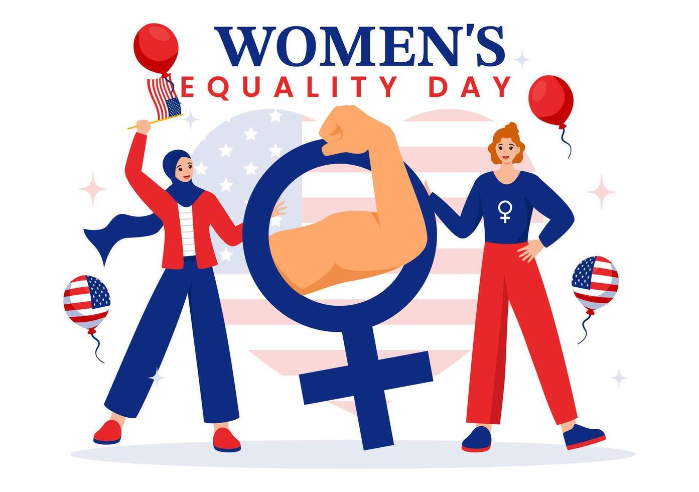 Illustration For Womens Equality Day In The United States On August 26