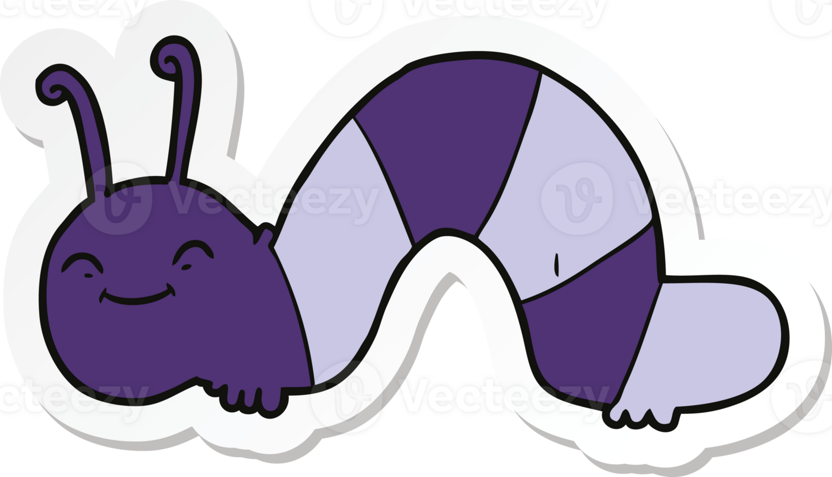 sticker of a cartoon happy bug 45274190 PNG