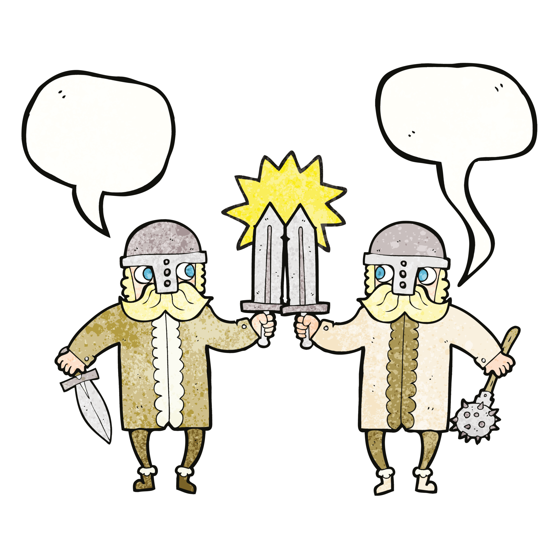 speech bubble textured cartoon viking warriors 45278751 PNG