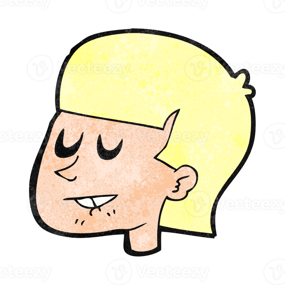 Textured Cartoon Man Biting Lip 45279983 Png