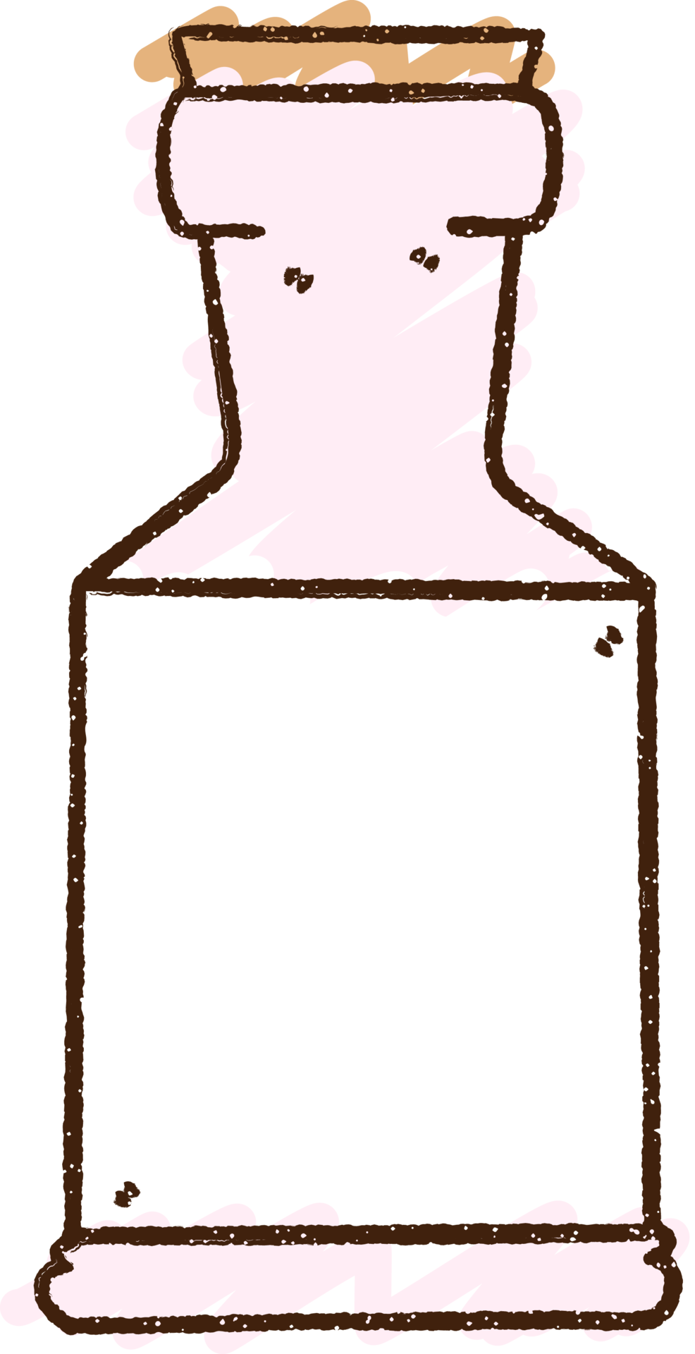 dessin à la craie de bouteille bouchée 45282365 PNG