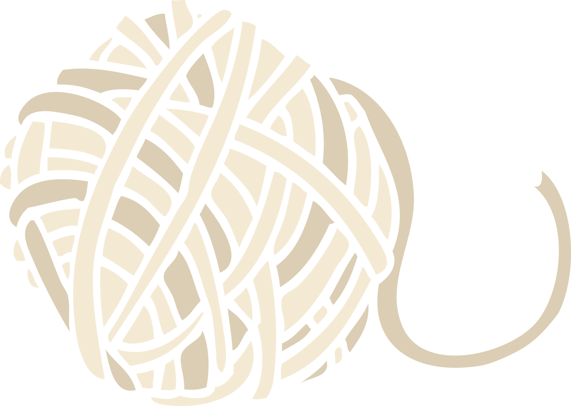 Flat Color Illustration Cartoon Ball Of String 45282912 Png