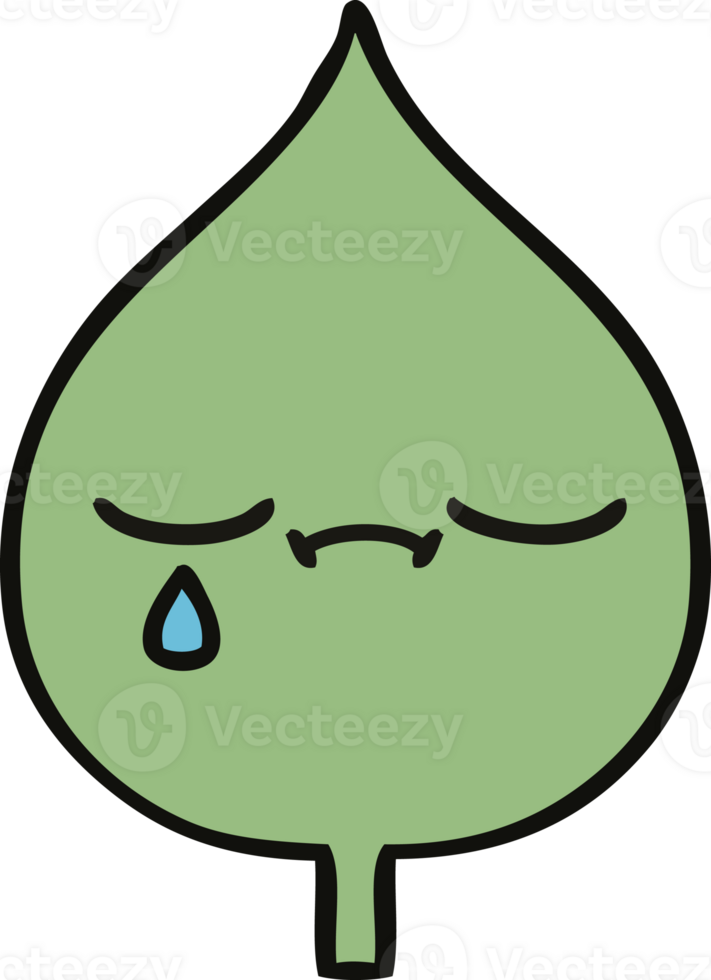 Folha Expressional Bonito Dos Desenhos Animados 45284640 Png