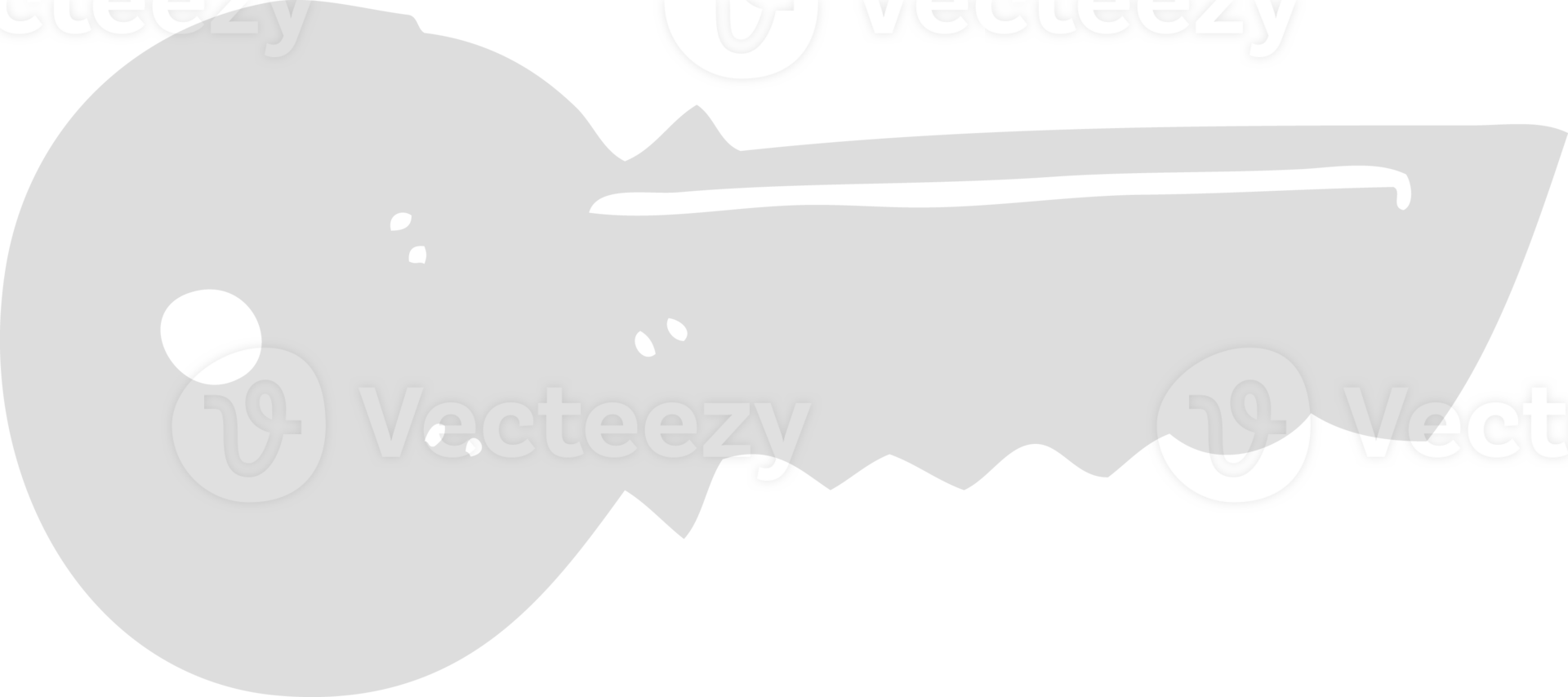 Flat Color Illustration Of A Cartoon Door Key 45284921 Png