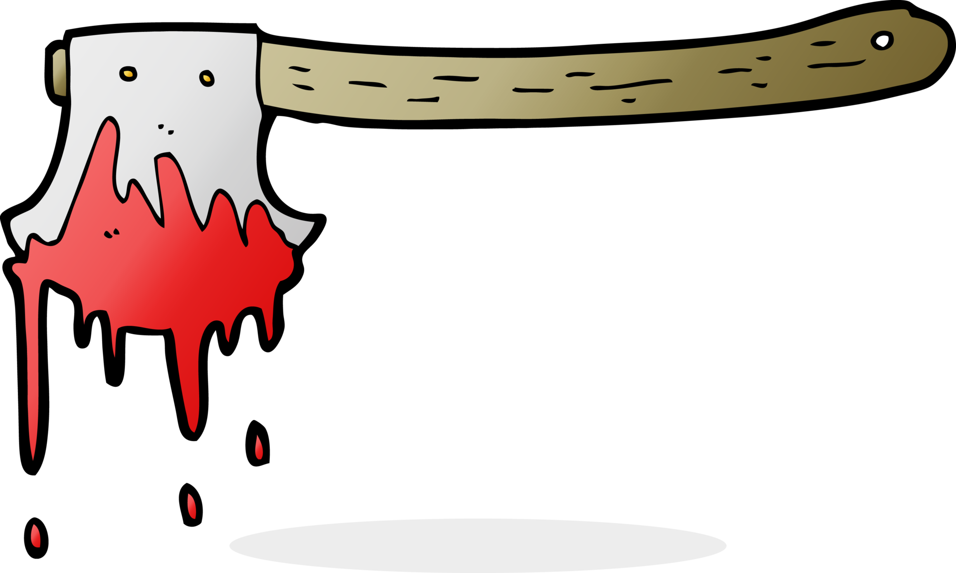 hache sanglante de dessin animé 45290679 PNG