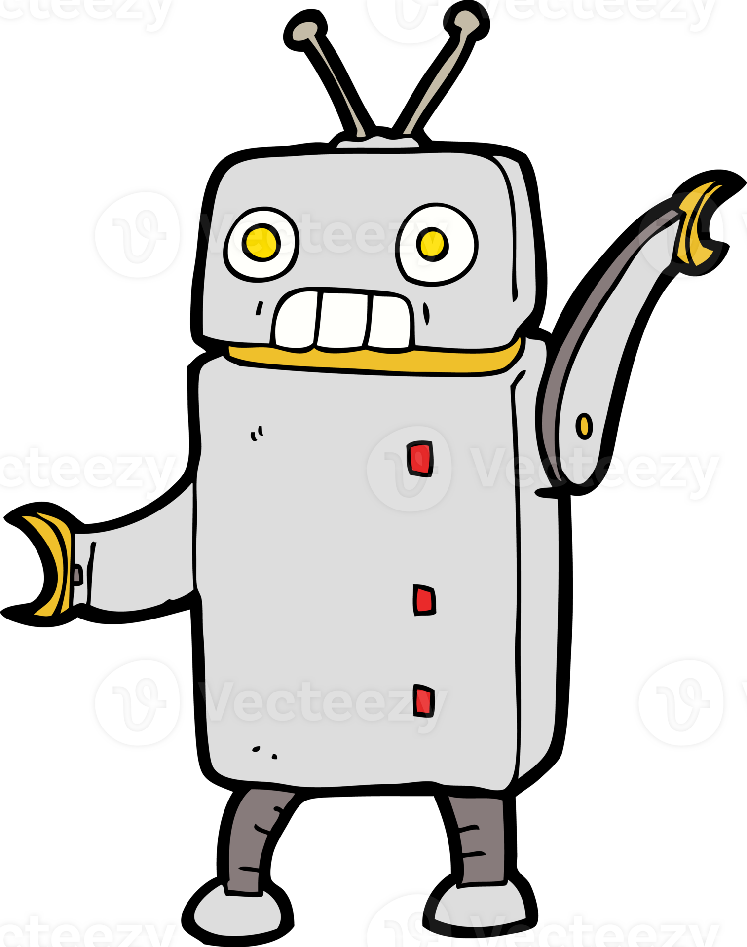 Cartoon Funny Robot 45295558 Png