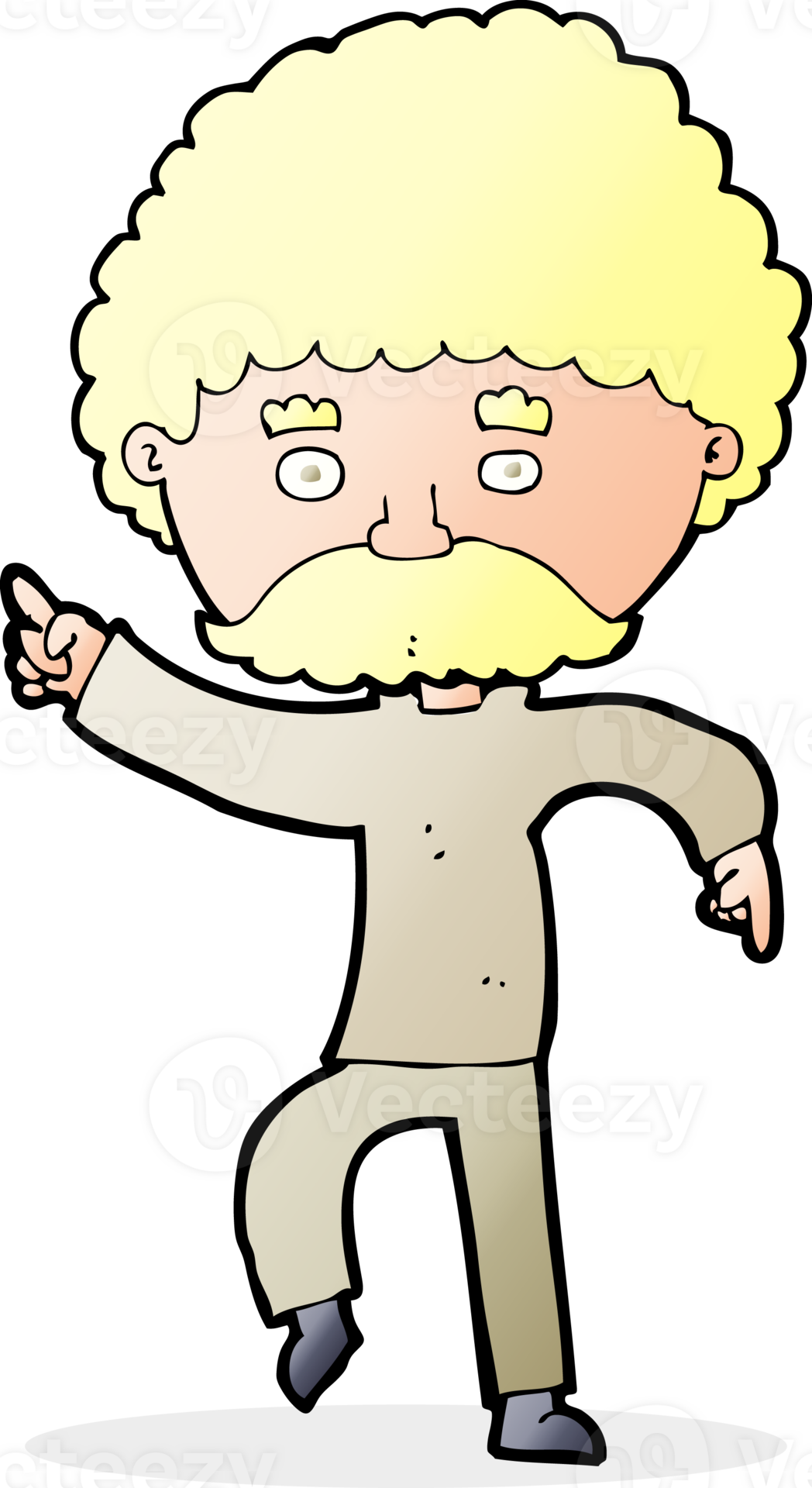 Cartoon Seventies Style Man Disco Dancing 45296329 Png