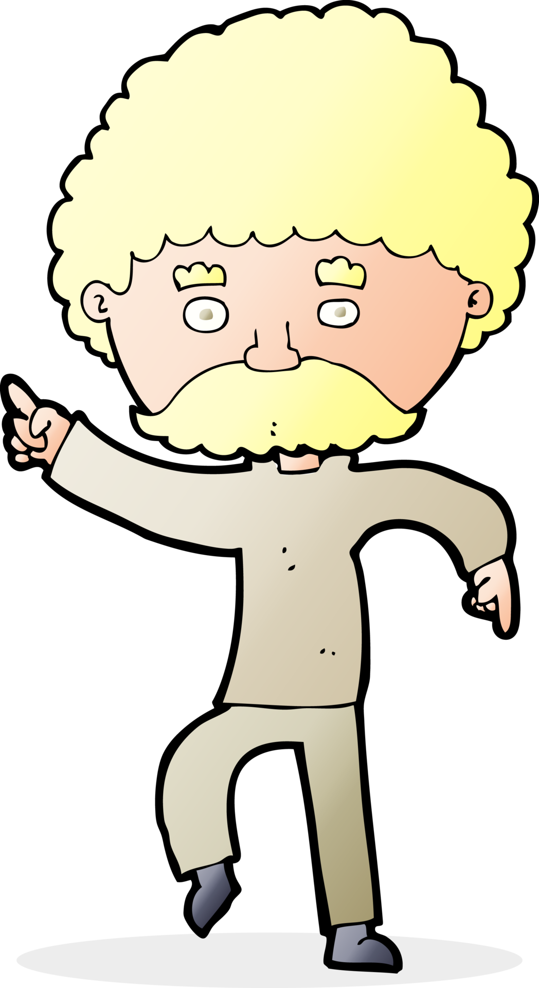Cartoon Seventies Style Man Disco Dancing 45296329 Png