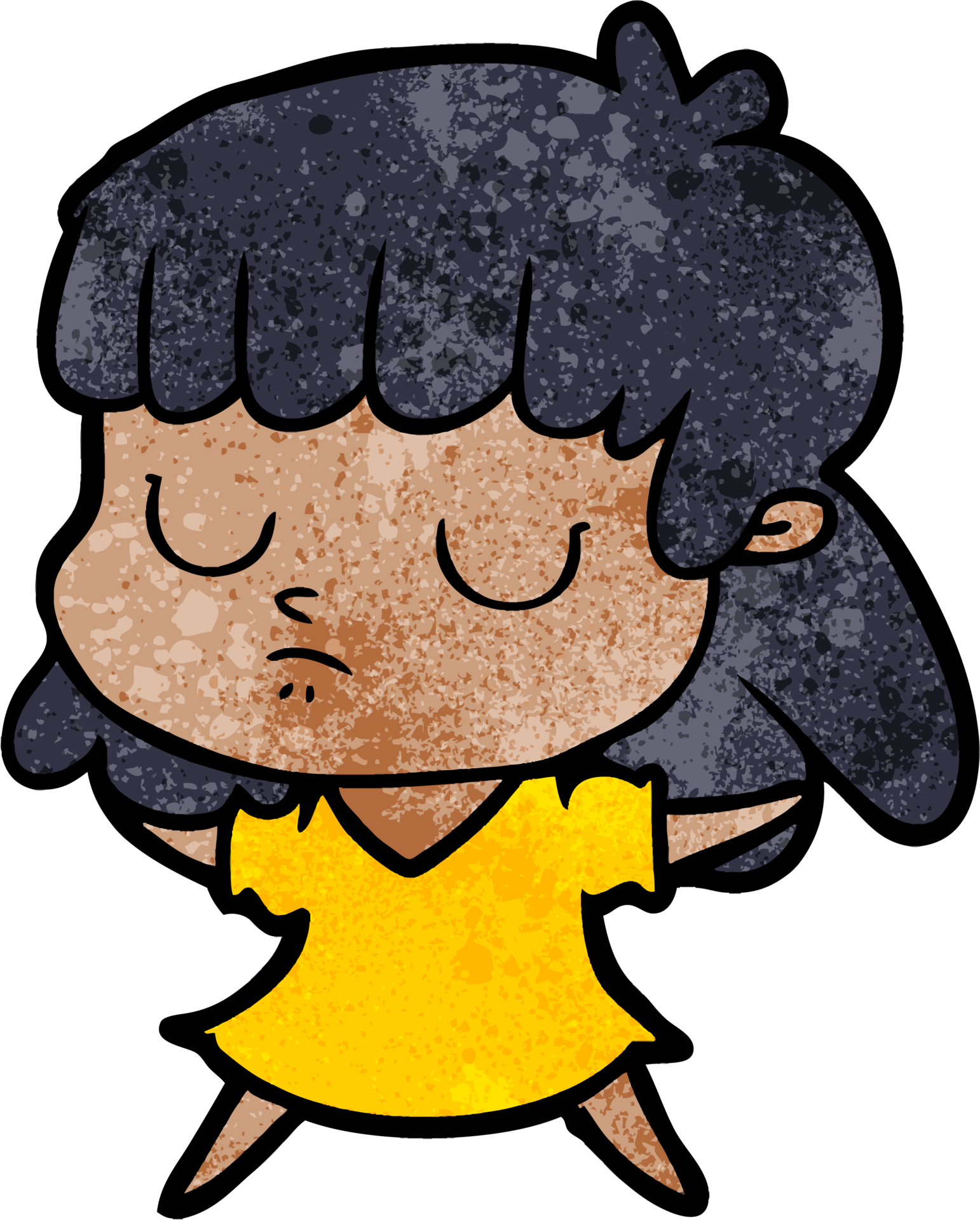 cartoon indifferent woman 45297091 PNG