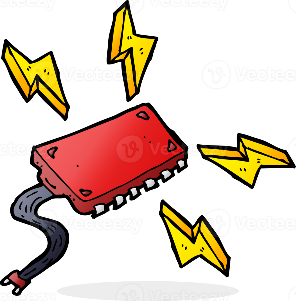 Cartoon Computer Chip 45297796 Png