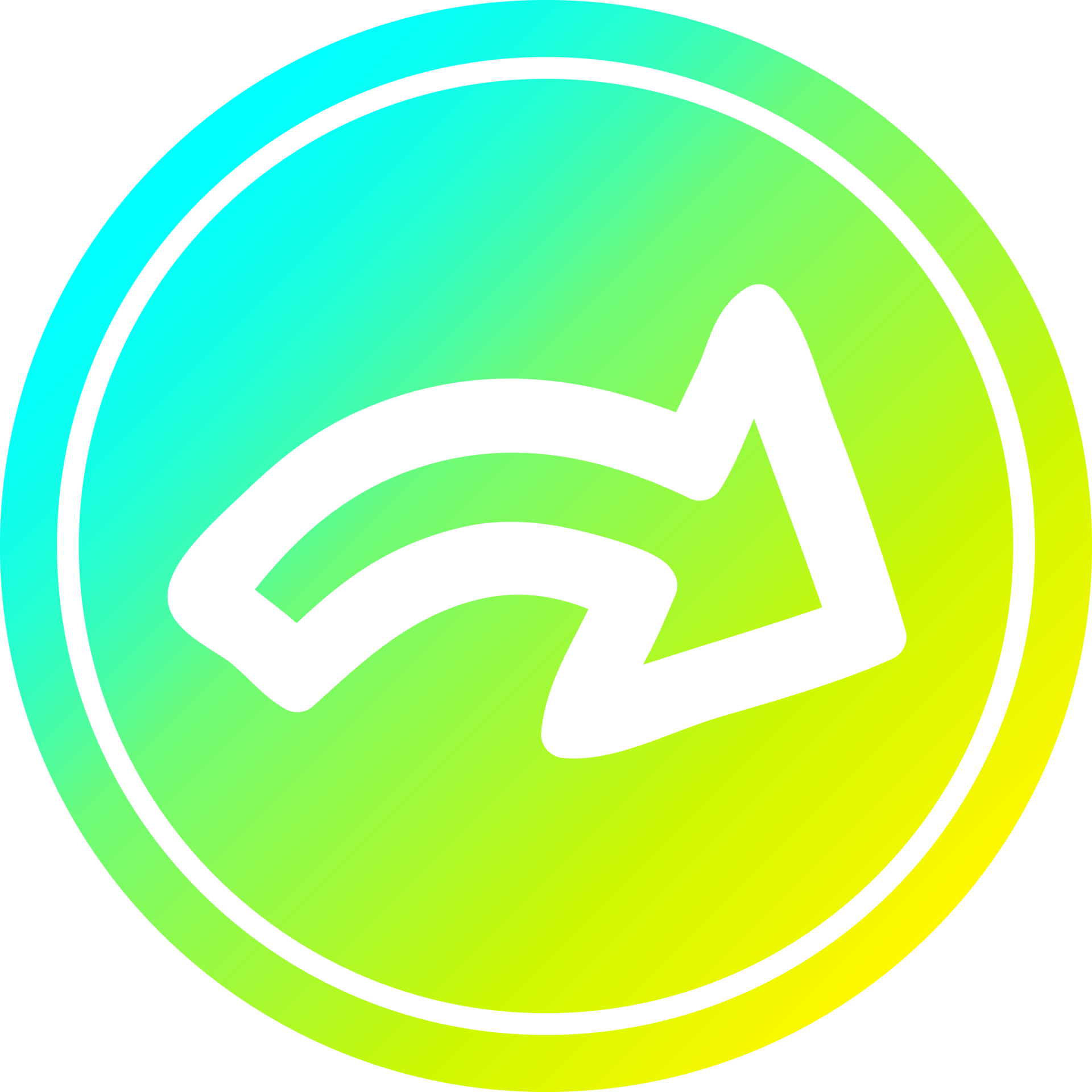 Direction Arrow Circular Icon With Cool Gradient Finish 45298943 Png