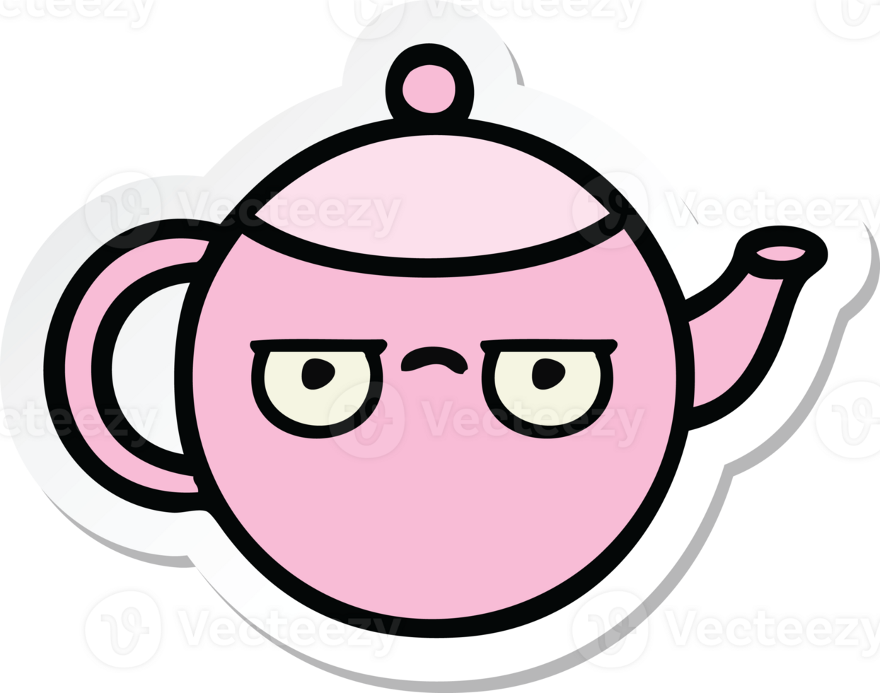 sticker of a cute cartoon teapot 45300152 PNG sticker of a cute cartoon teapot 45300152 PNG