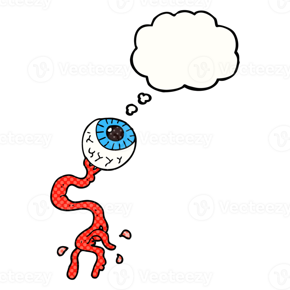 drawn thought bubble cartoon gross eyeball 45300729 PNG drawn thought bubble cartoon gross eyeball 45300729 PNG