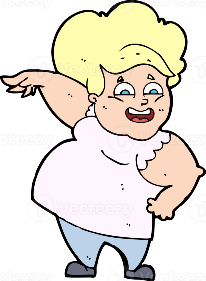 Cartoon Overweight Woman 45304195 Png