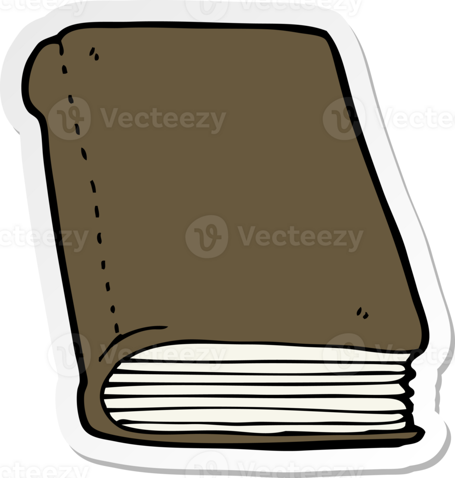 sticker of a cartoon book 45307687 PNG