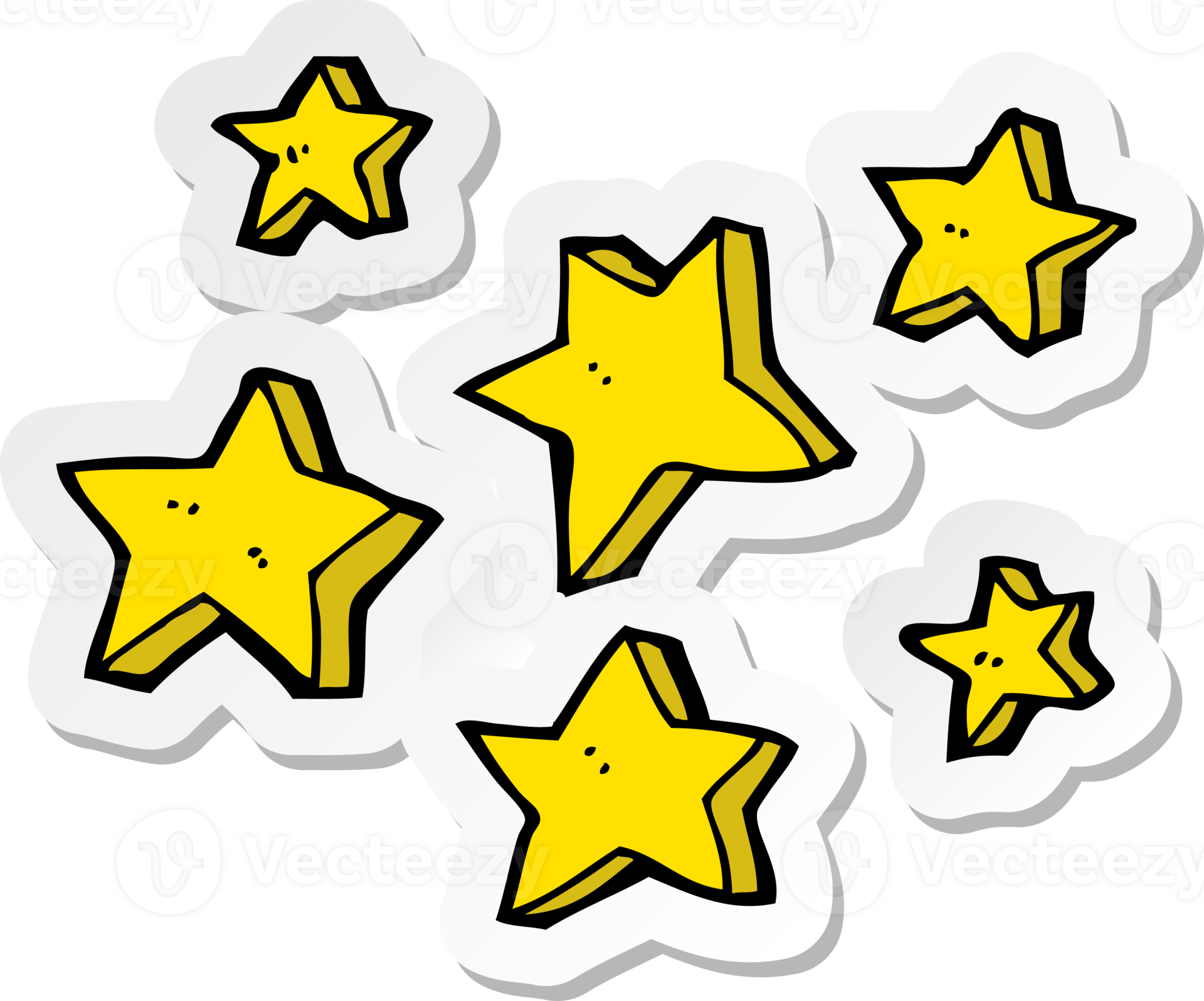sticker of a cartoon stars 45312496 PNG
