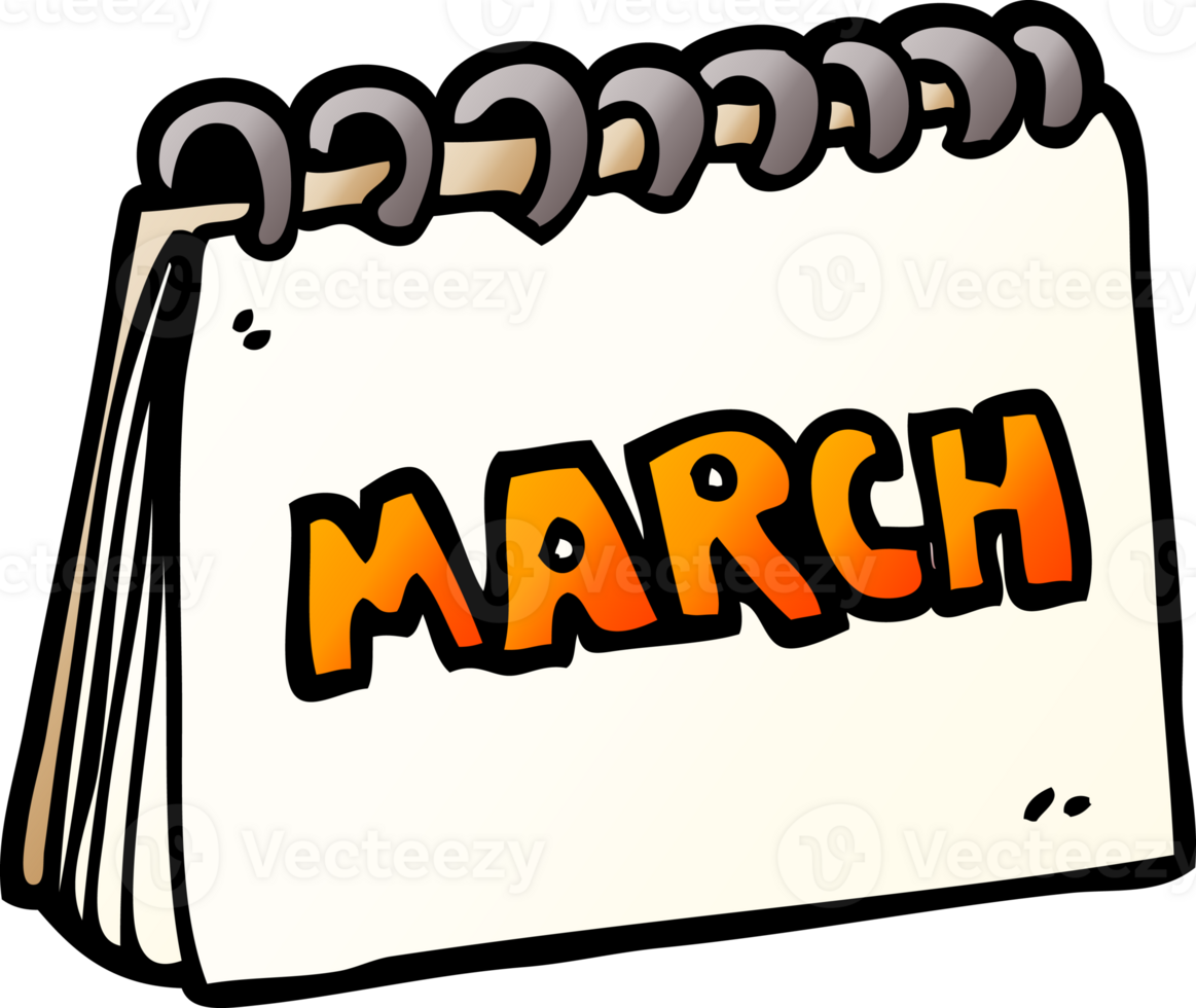 cartoon doodle calendar showing month of march 45313089 PNG cartoon doodle calendar showing month of march 45313089 PNG