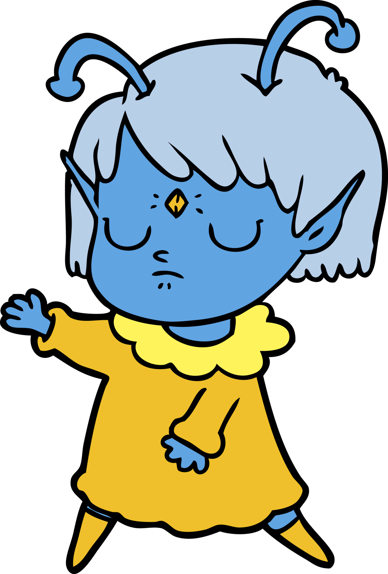 Cartoon Alien Girl 45315316 Png