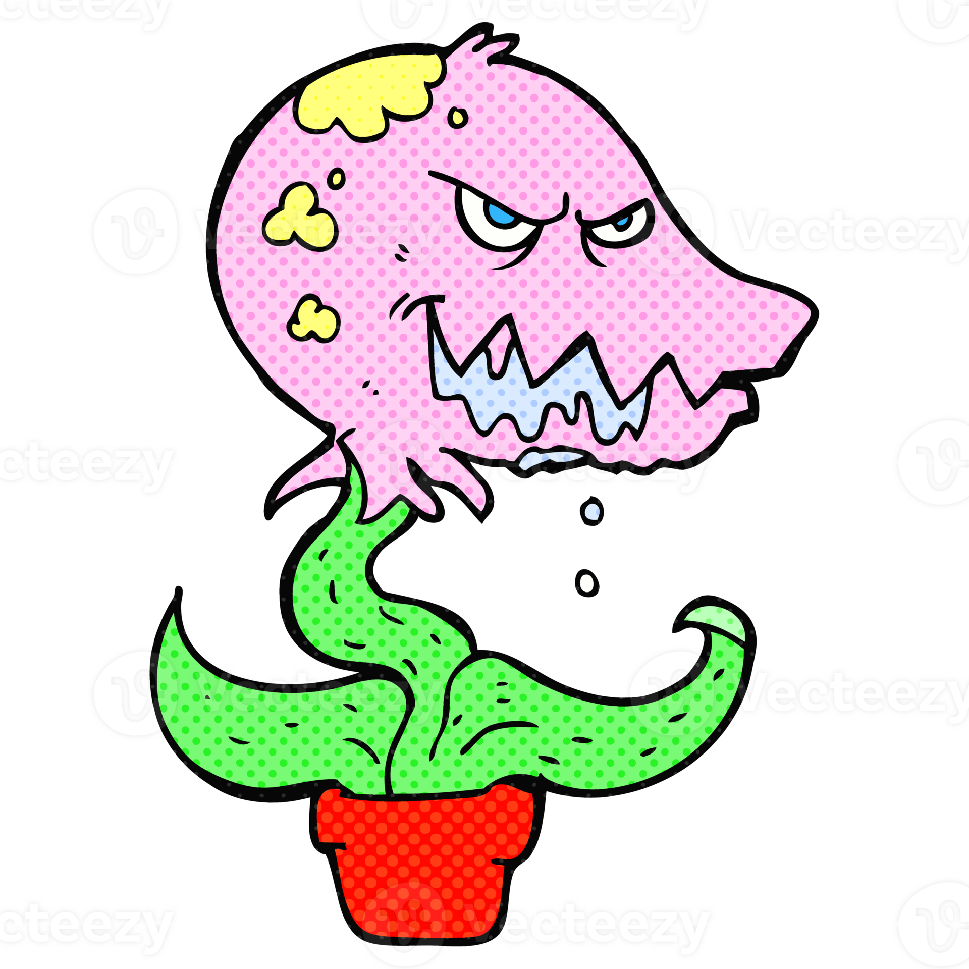 Drawn Cartoon Monster Plant 45316733 Png