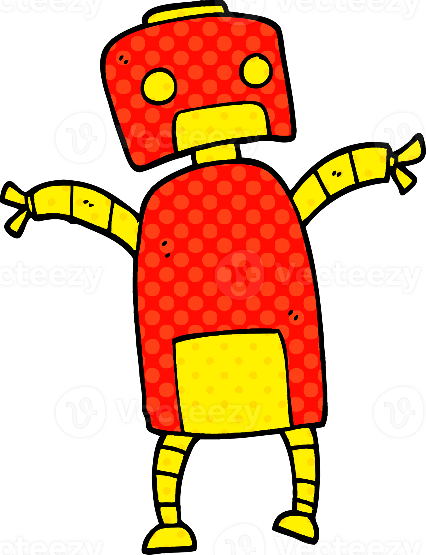 cartoon doodle robot dancing 45321101 PNG