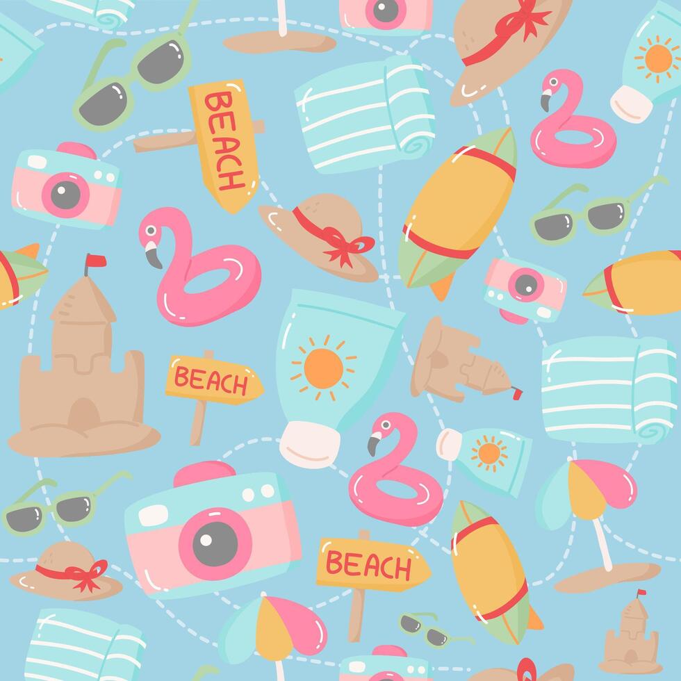 Cute Summer Seamless Pattern Background 45332537 Vector Art at Vecteezy Cute Summer Seamless Pattern Background 45332537 Vector Art at Vecteezy