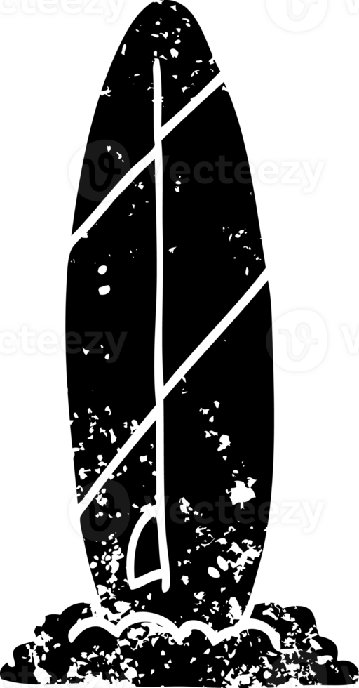 Preto e branco desenho animado surfar borda angustiado ícone 45333214 PNG