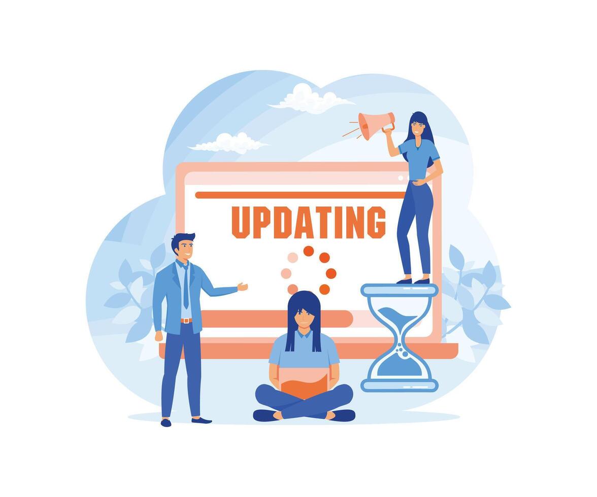 Software Update Or Operating System Updating Progress Bar Installing App Patch Upgrade To