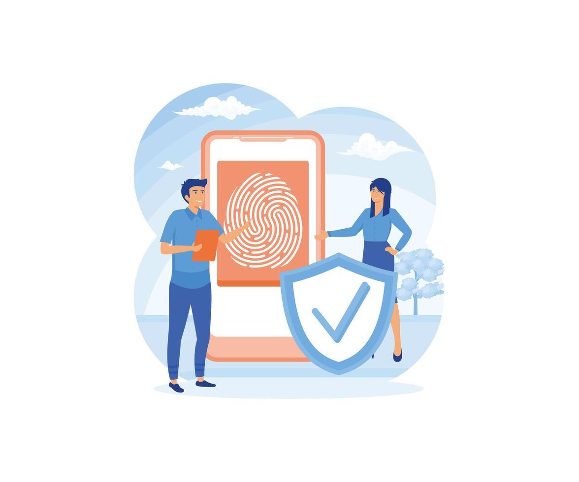 Biometric Authentication Concept Privacy And Recognition Biometric Access Control Fingerprint