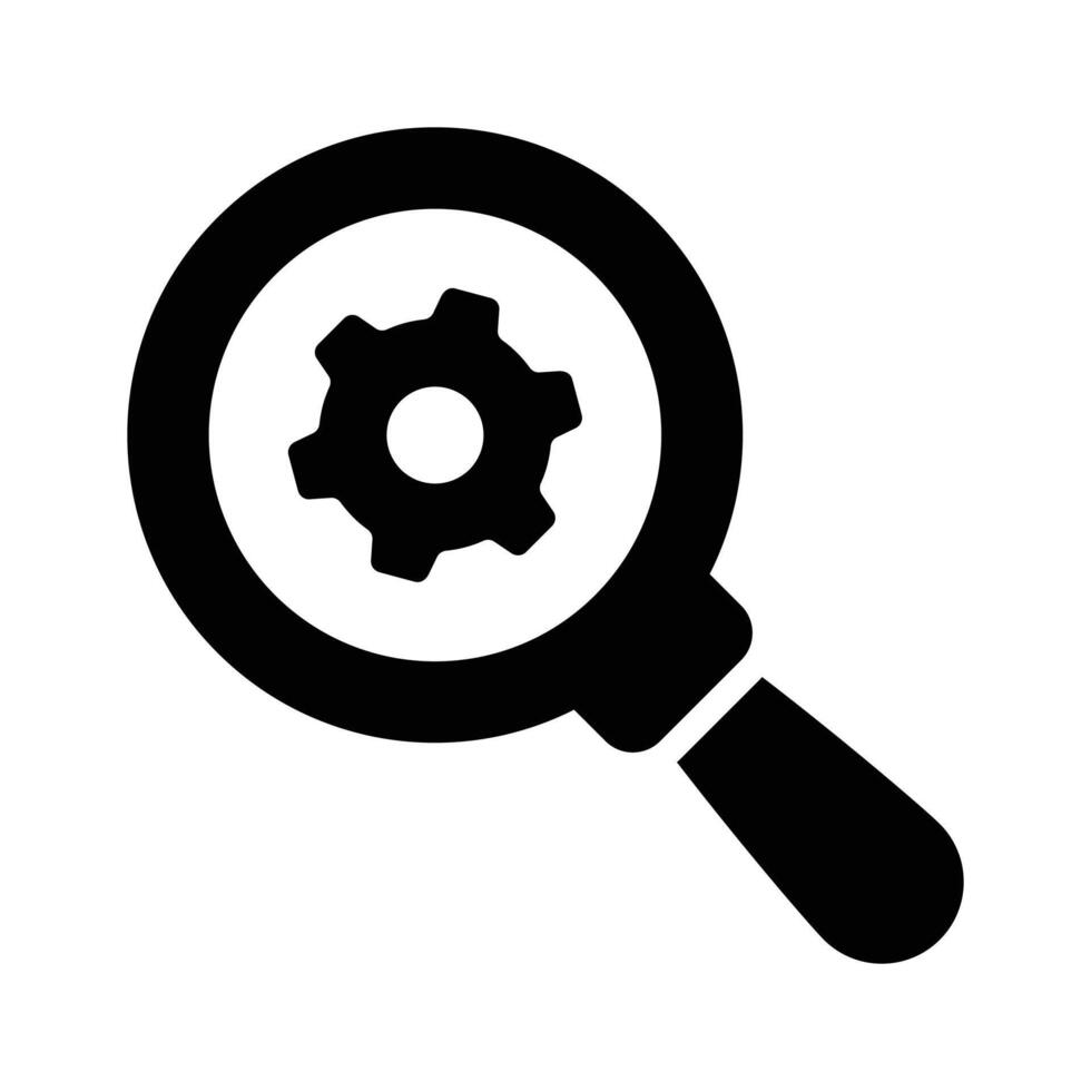 Search setting, search engine optimization icon design 45344966 Vector ...
