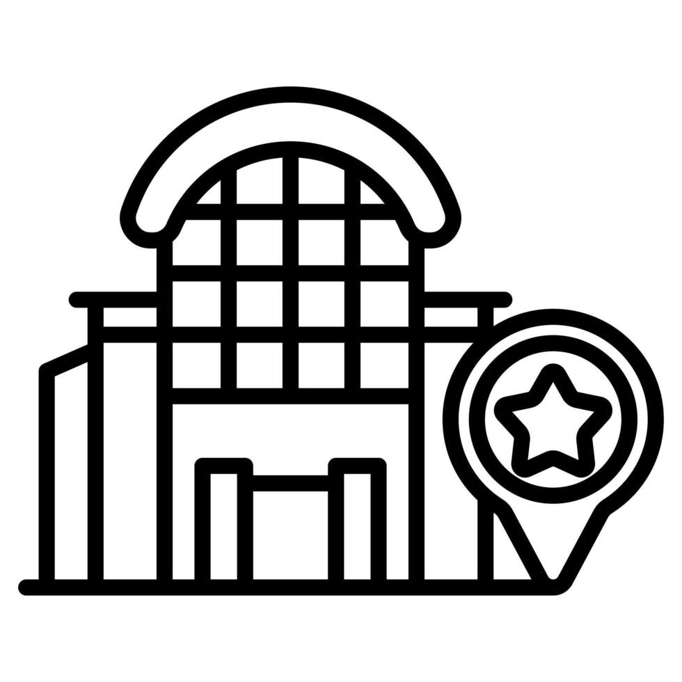 Plaza Point Icon Line Illustration 45346712 Vector Art At Vecteezy