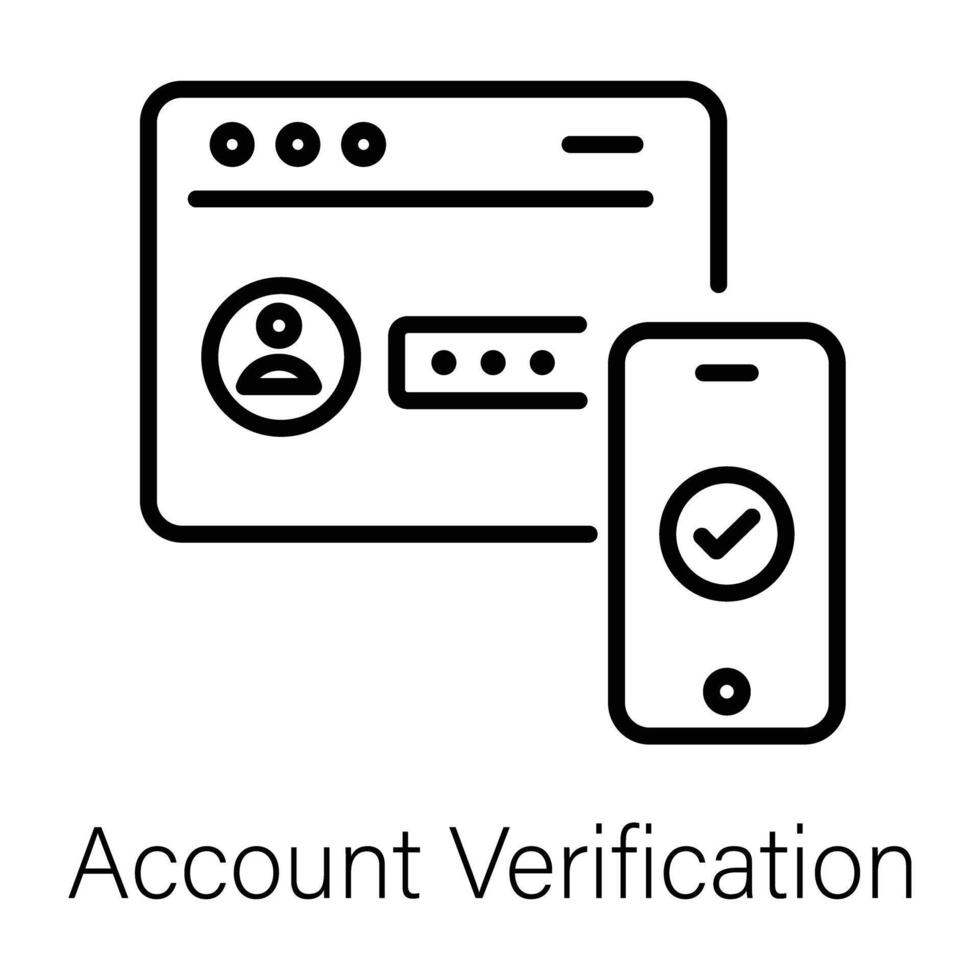 Trendy Account Verification 45353209 Vector Art At Vecteezy