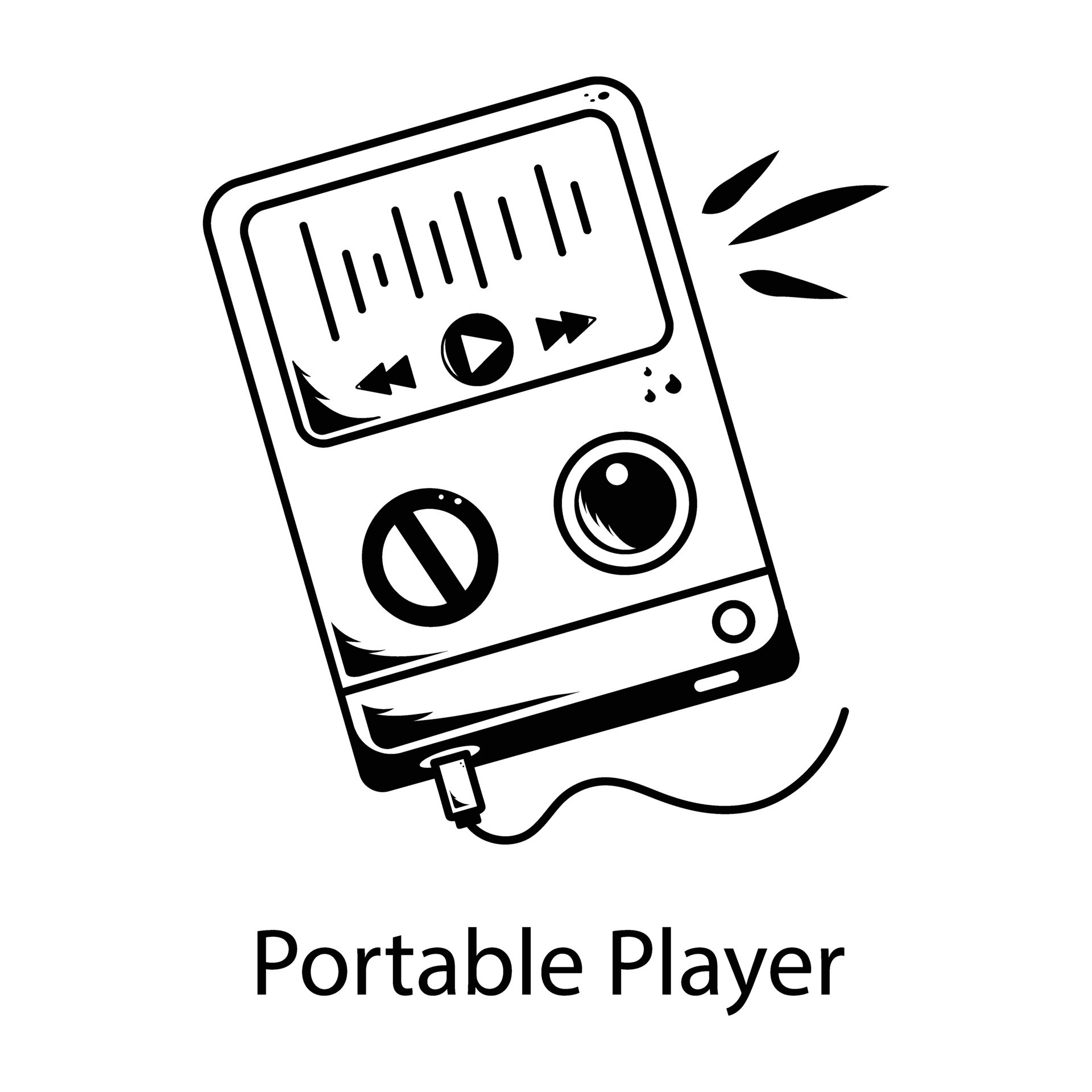 Trendy Portable Player 45353243 Vector Art at Vecteezy Trendy Portable Player 45353243 Vector Art at Vecteezy