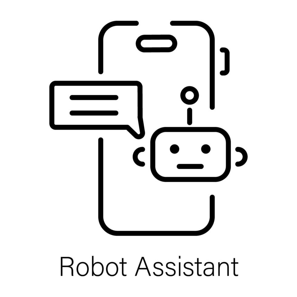 Trendy Robot Assistant 45353618 Vector Art at Vecteezy